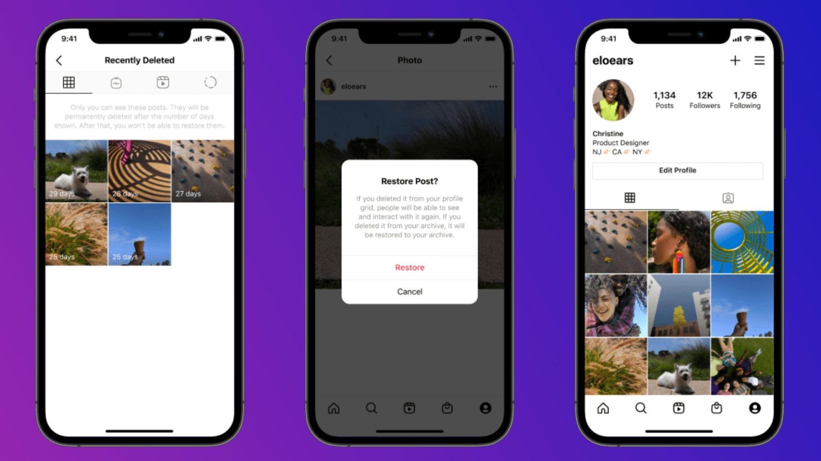 Here's how to restore deleted posts, reels and stories on Instagram