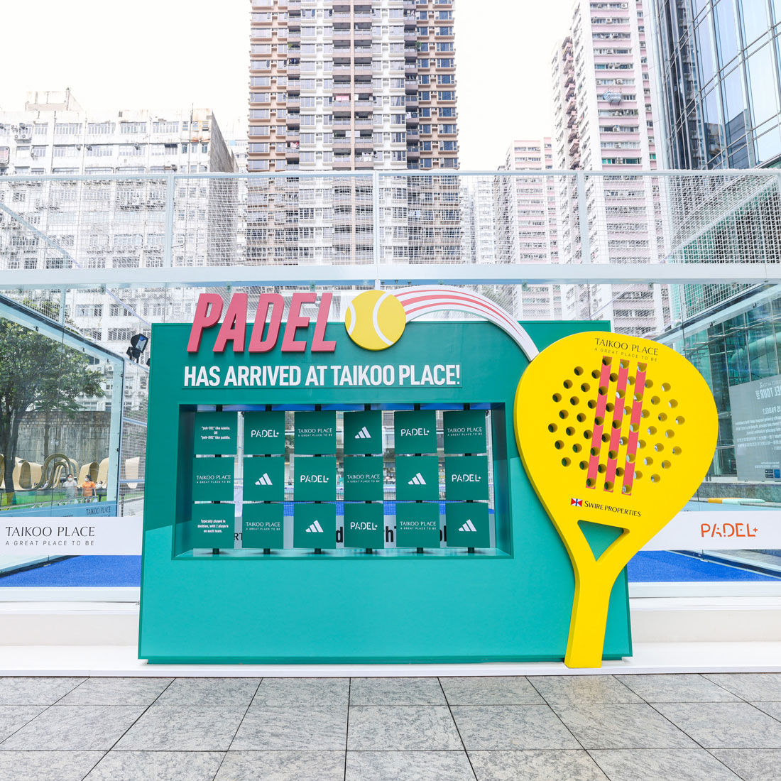 Taikoo Place Partners with adidas & PADEL+ for Padel Tour 2024