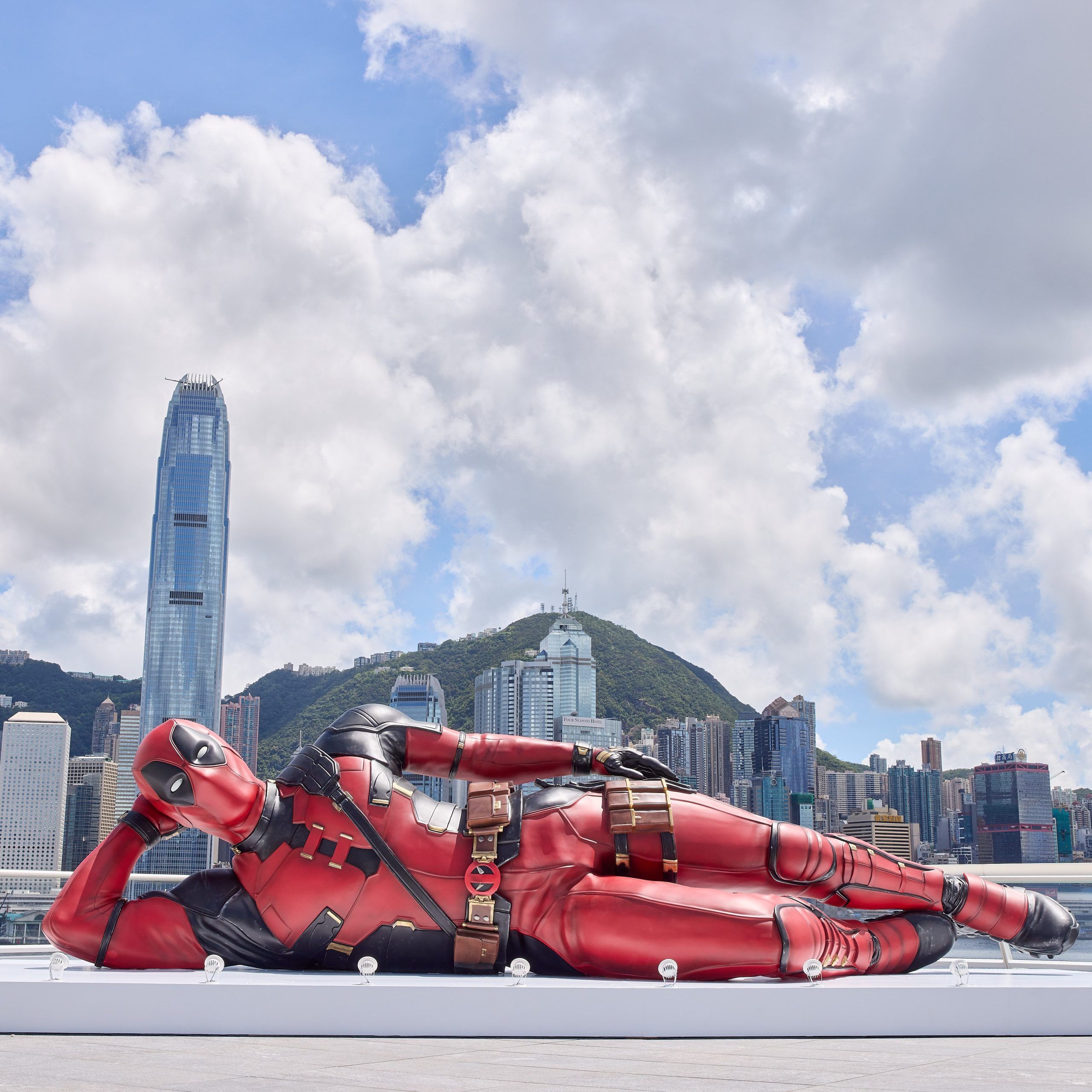 Deadpool and Wolverine statue makes an appearance at the Habour City