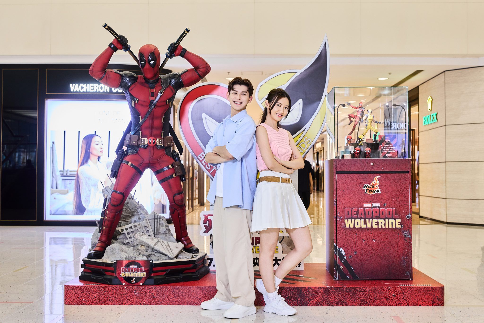 Deadpool and Wolverine statue makes an appearance at the Habour City