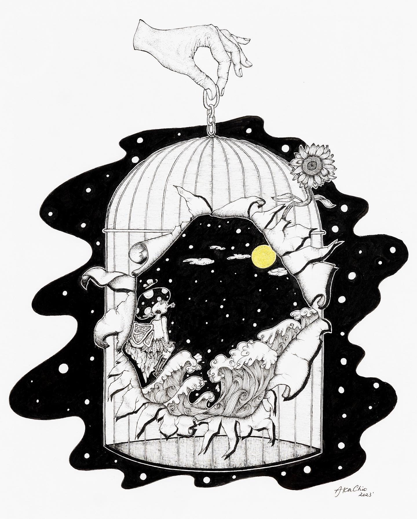 Aka C explores love in "Art as a Voice" charity exhibition