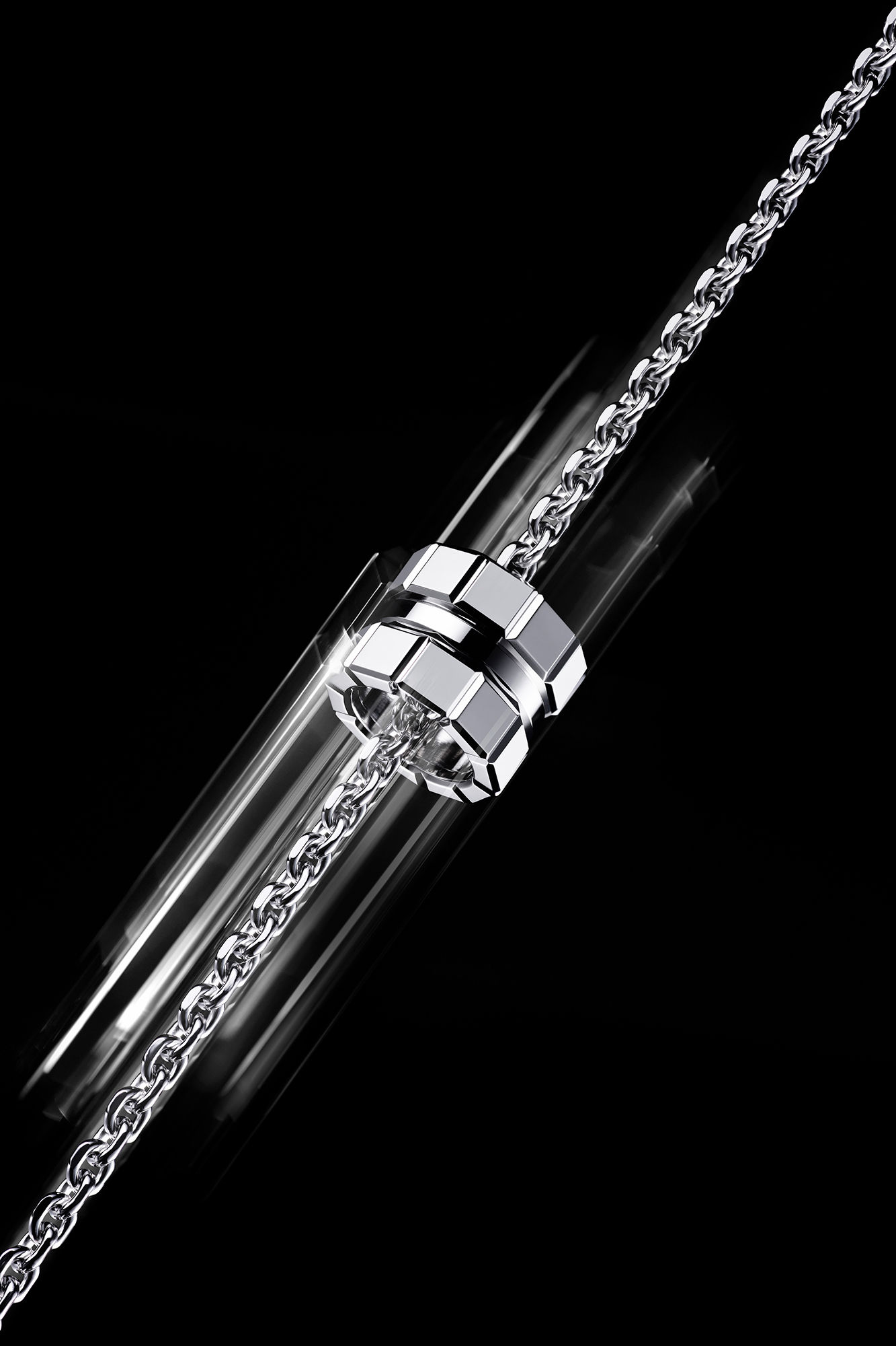 Bella Hadid Is 'Sculpted by Light' in Chopard's New Ice Cube Campaign