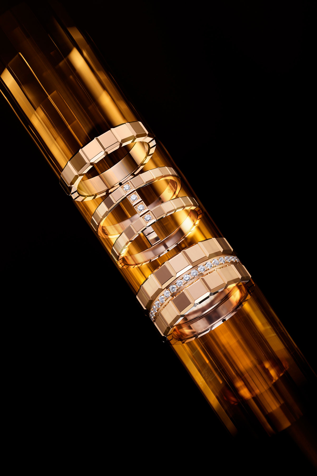 Bella Hadid Is 'Sculpted by Light' in Chopard's New Ice Cube Campaign