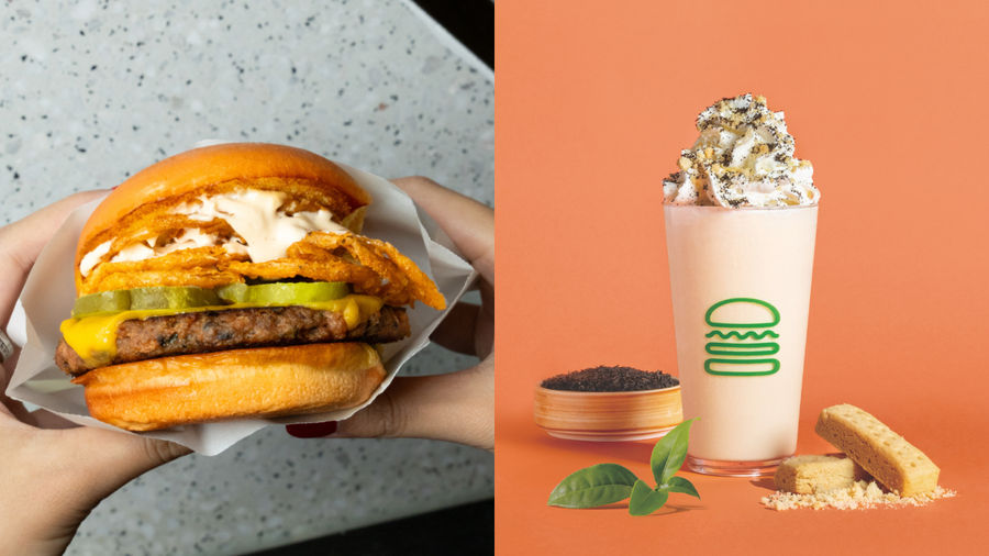 The all-new Veggie Shack and Earl Grey Shake debuts at Shake Shack