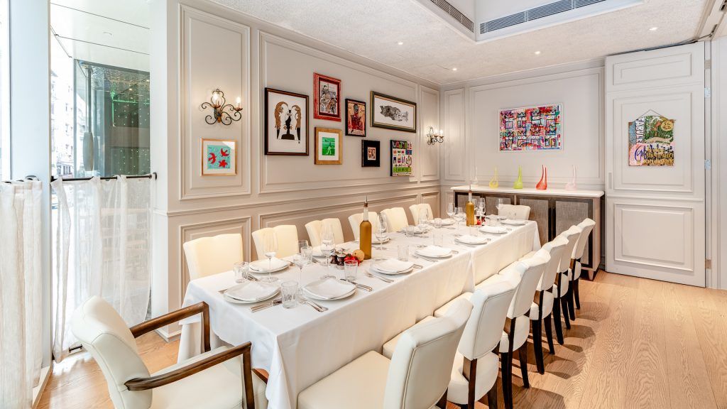 La Petite Maison presents business lunch menu and private dining room