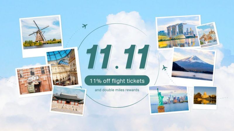 Cathay Pacific Singles' Day discounts: Get up to 11% off on flight tickets