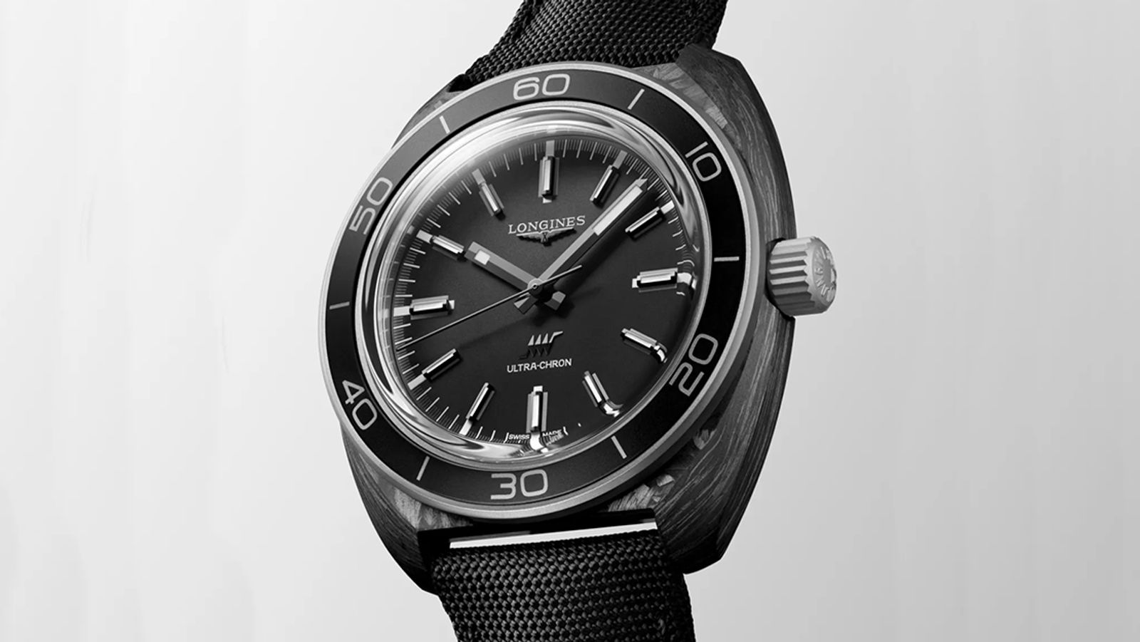 The Longines Ultra-Chron Now Comes in Forged Carbon
