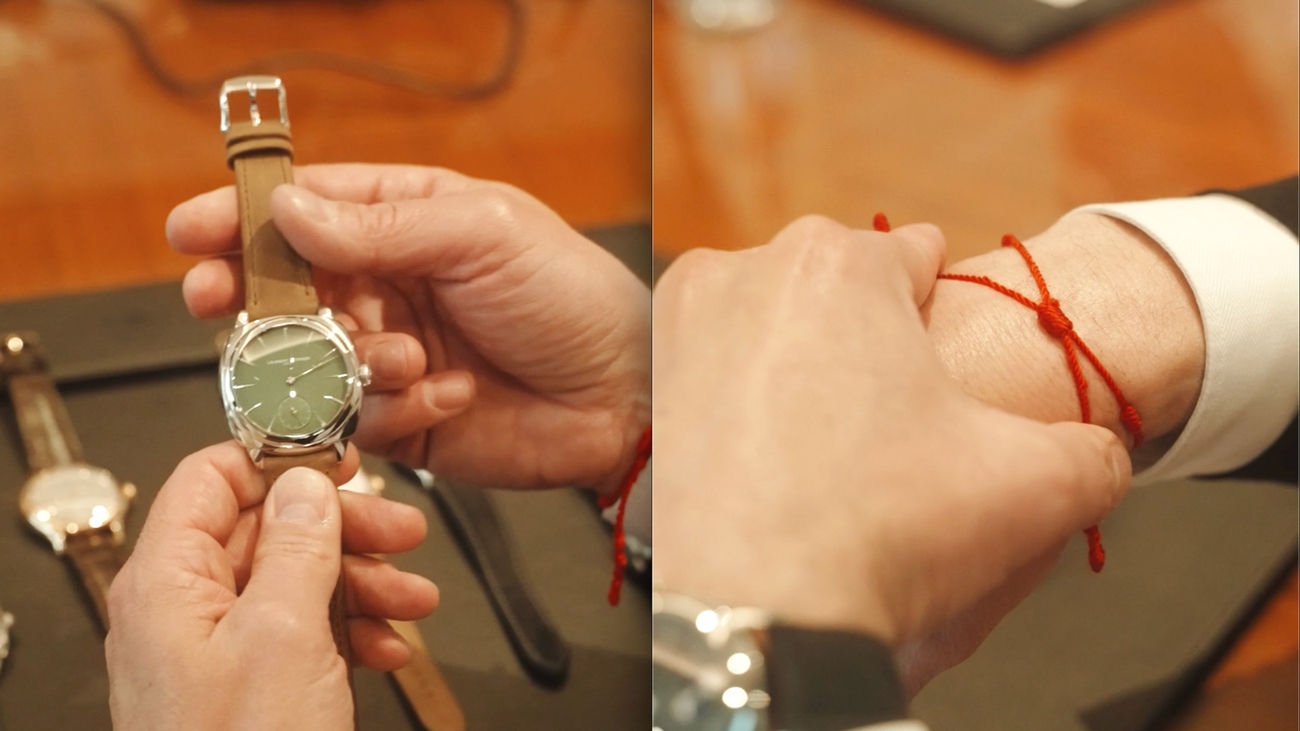 L/R Wrist: Christian Ferrier Wears the Laurent Ferrier Square Micro-Rotor