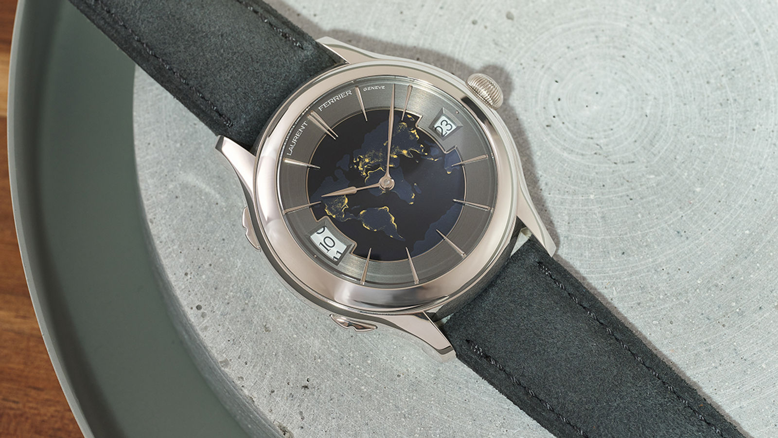 Laurent Ferrier Revisits the 2016 Galet In New Globe Night Blue Watch