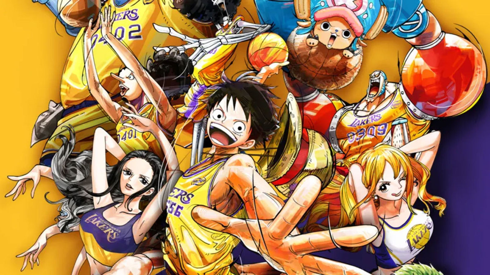 'One Piece' and the Los Angeles Lakers collaborate for Friday Game Night