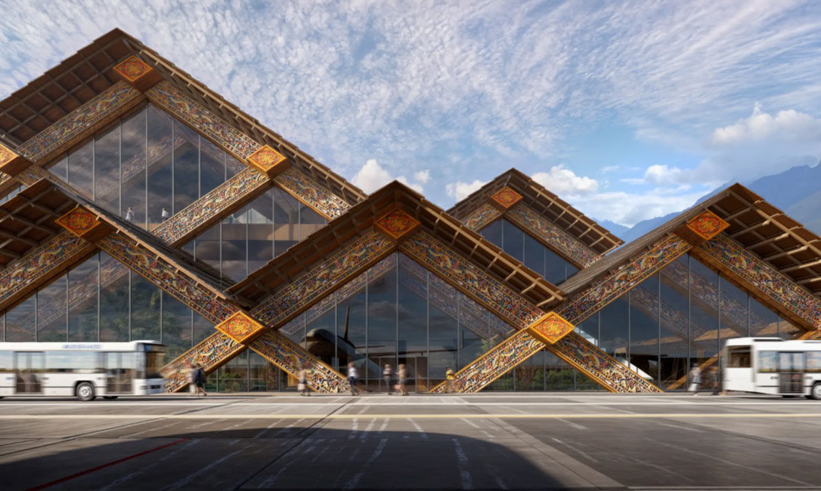 BIG unveils utopian design for Bhutan's Gelephu International Airport