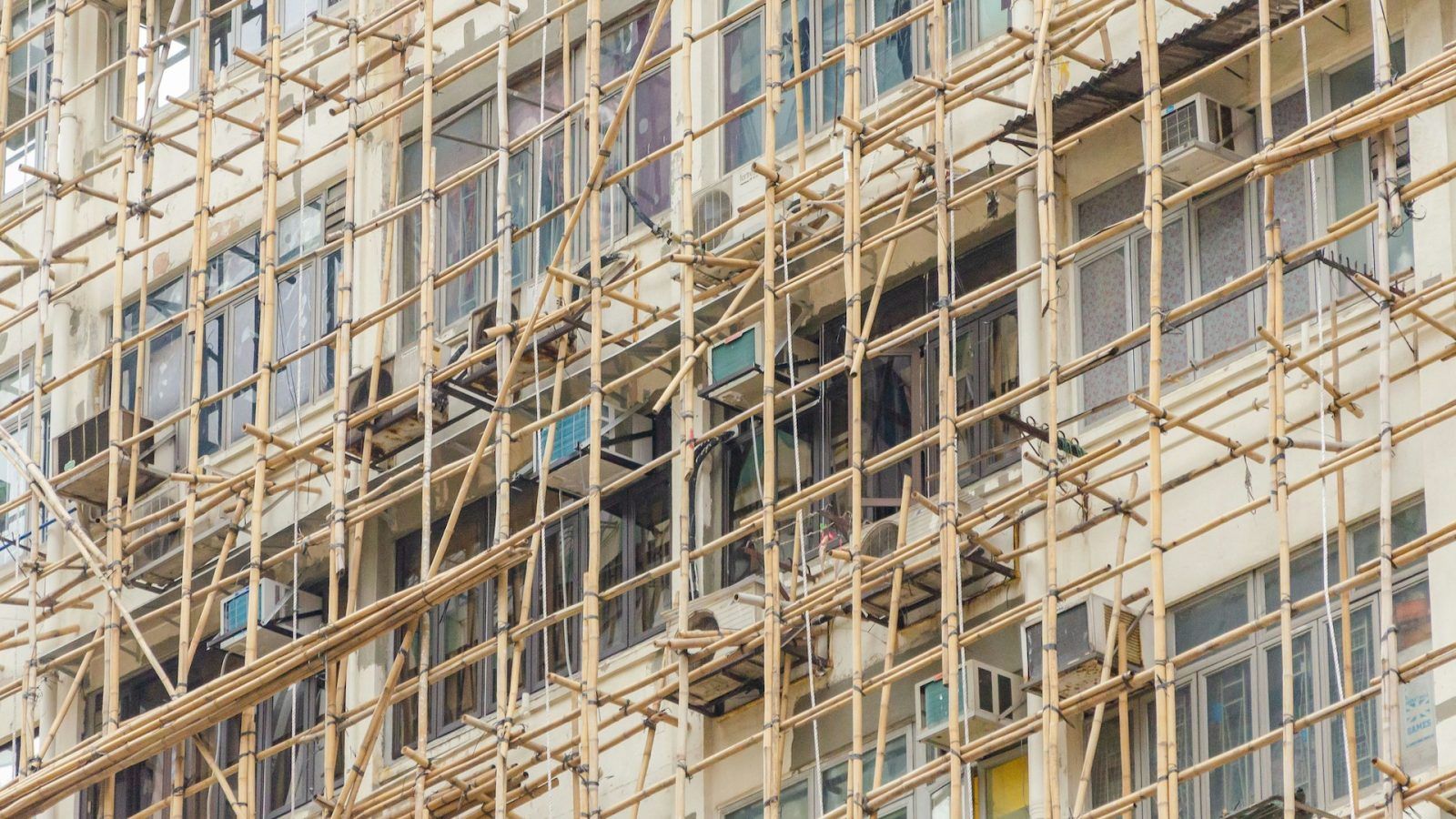 Bamboo scaffolding is about to become a thing of the past in Hong Kong