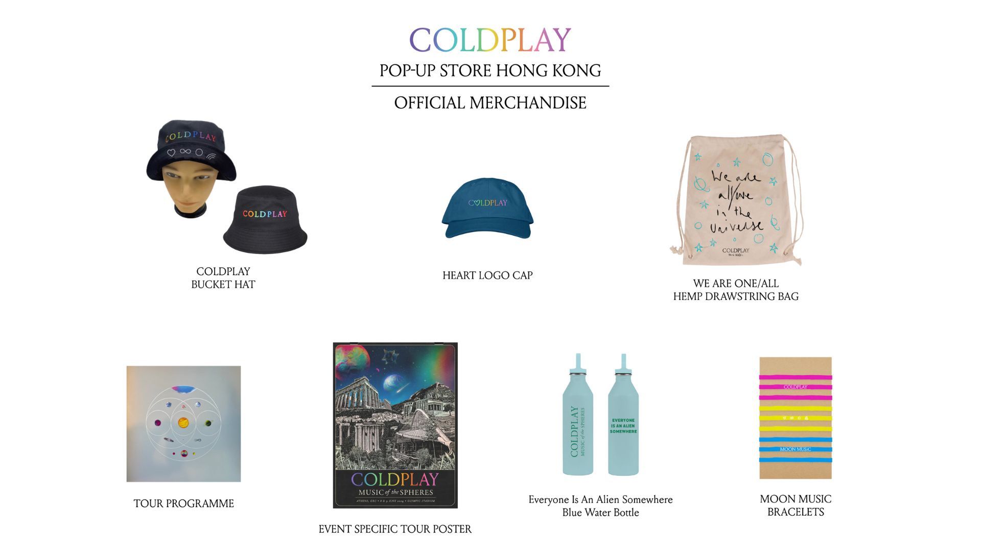 A Coldplay pop-up is set to debut in Hong Kong ahead of band's concerts