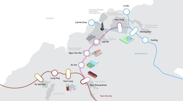 New Northern Link MTR line connects Tuen Ma Line and East Rail Line