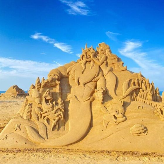 Disney characters take centrestage at Taiwan Sand Sculpture Festival