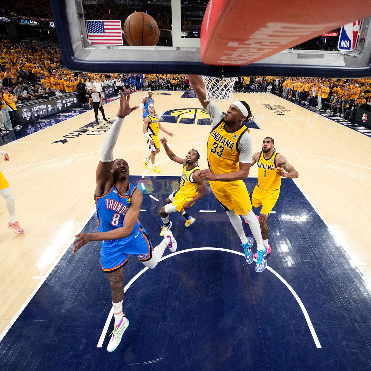 Thunder and Pacers to compete in first NBA Finals game 7 since 2016