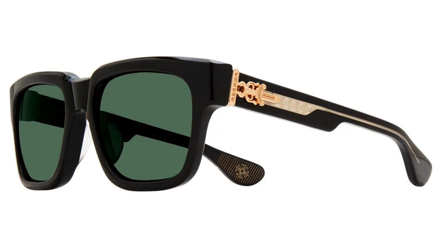 Puyi Optical Drops Exclusive 22K Gold Chrome Hearts Eyewear