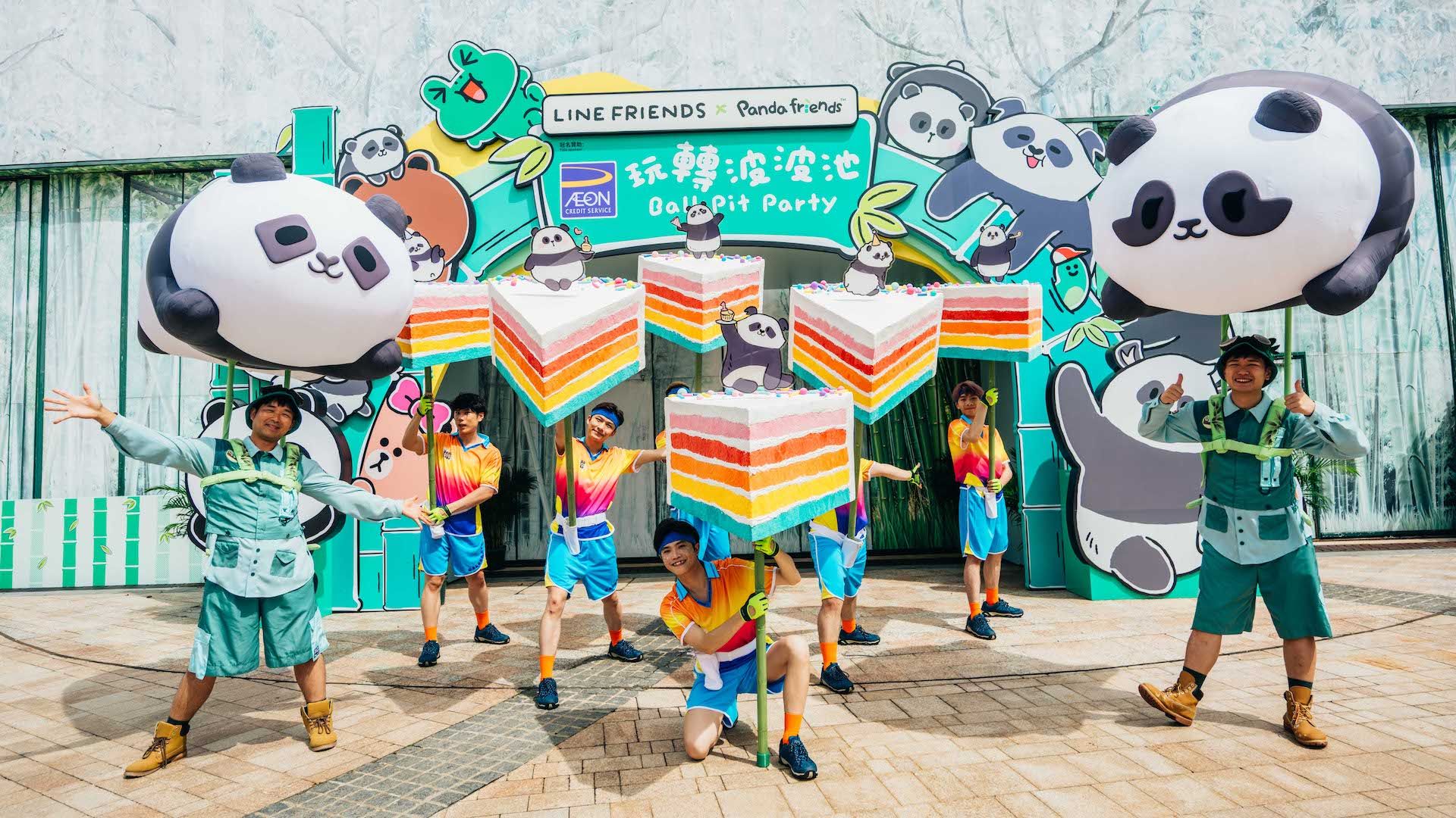 The giant panda twins are celebrating their first birthday across Hong Kong