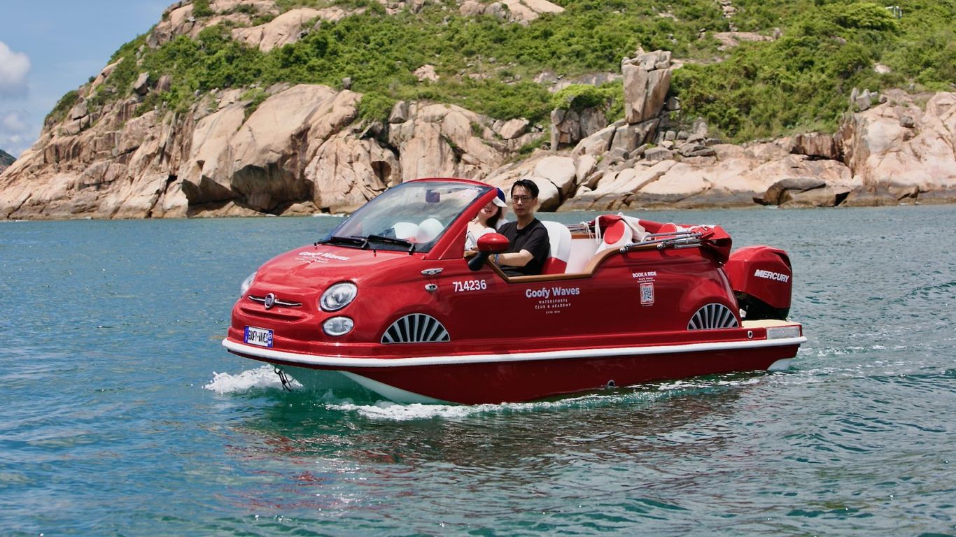 Goofy Waves launches the first ever Fiat 500 boat in Hong Kong