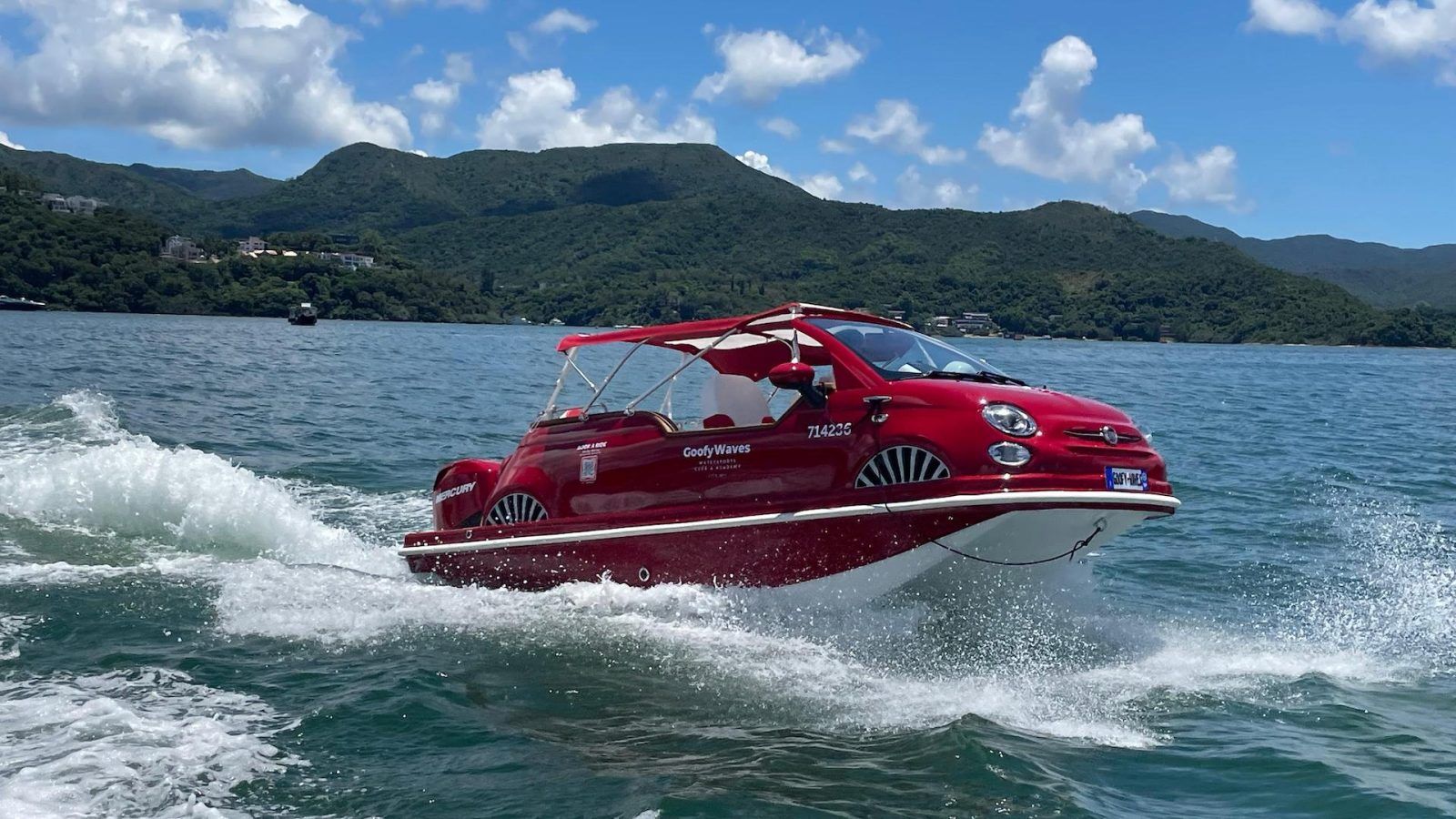 Goofy Waves launches the first ever Fiat 500 boat in Hong Kong