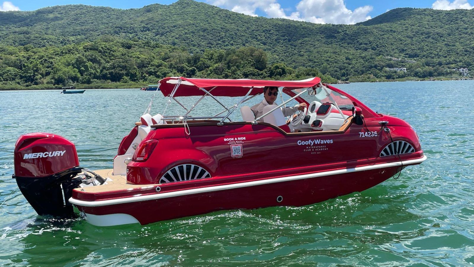 Goofy Waves launches the first ever Fiat 500 boat in Hong Kong
