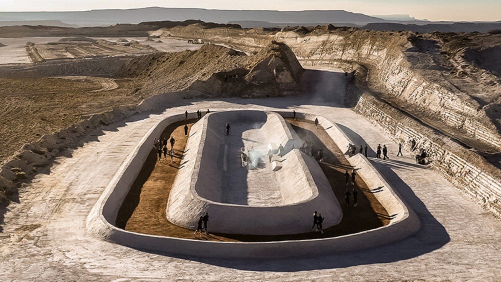 adidas and Playlab Created a Running Track on a Gypsum Mine