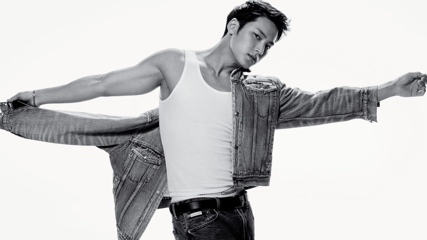 MINGYU of Seventeen Stars in FW25 Calvin Klein Denim Campaign