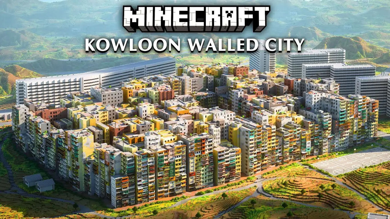 Sluda Builds Creates Minecraft Version of Kowloon Walled City