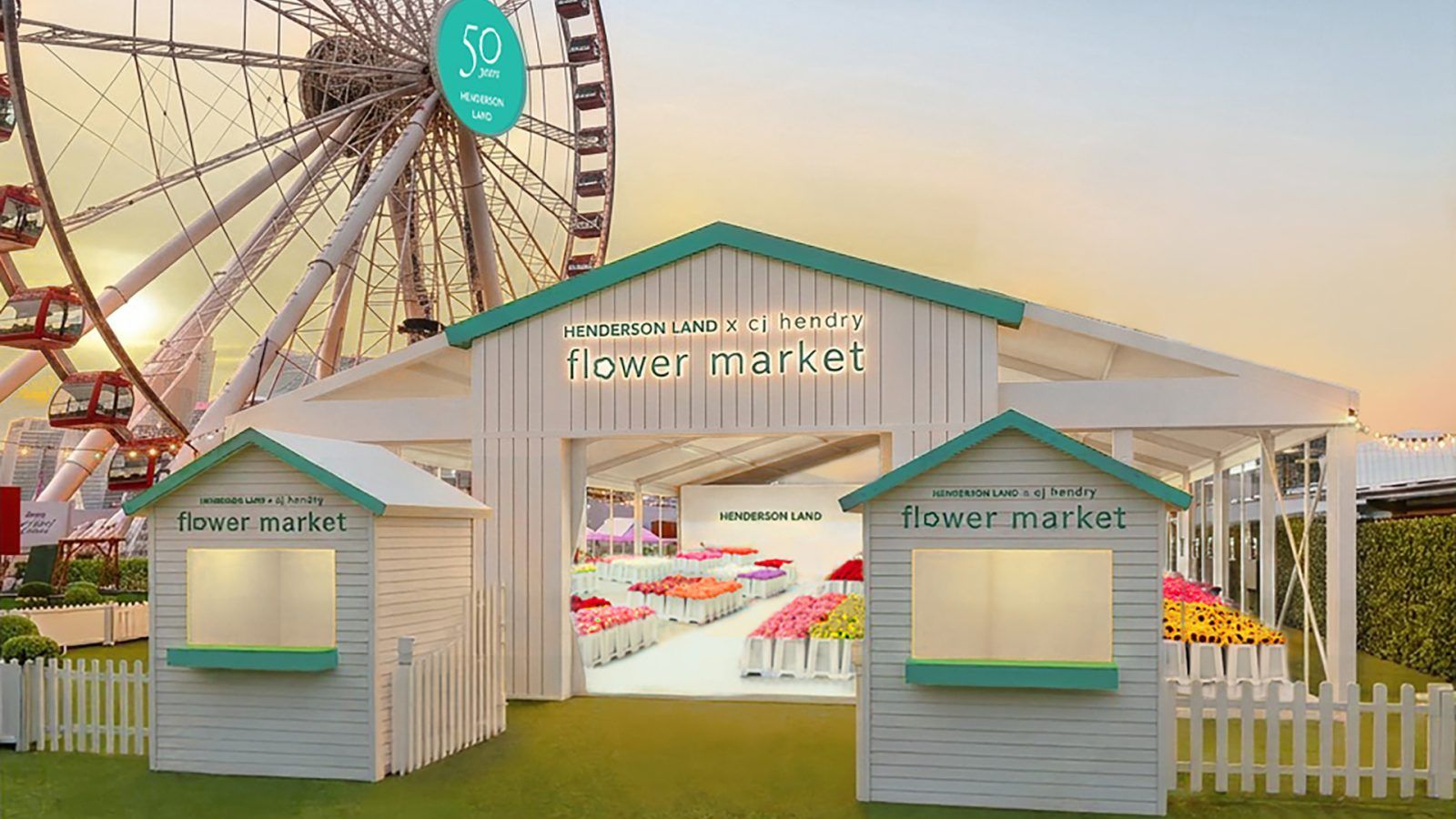 Henderson Land Cj Hendry Flower Market debuts in Hong Kong