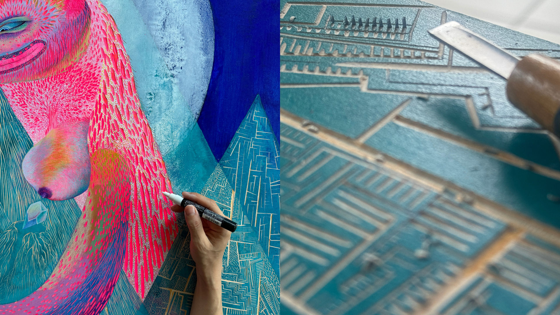 Art Central HK 2026: Artist Michelle Fung debuts her woodcut paintings