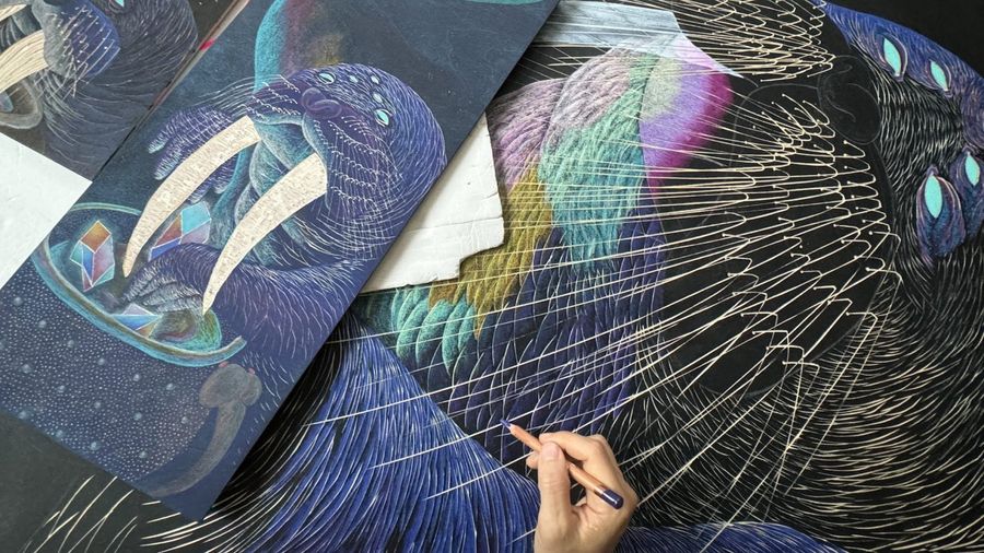 Art Central HK 2026: Artist Michelle Fung debuts her woodcut paintings