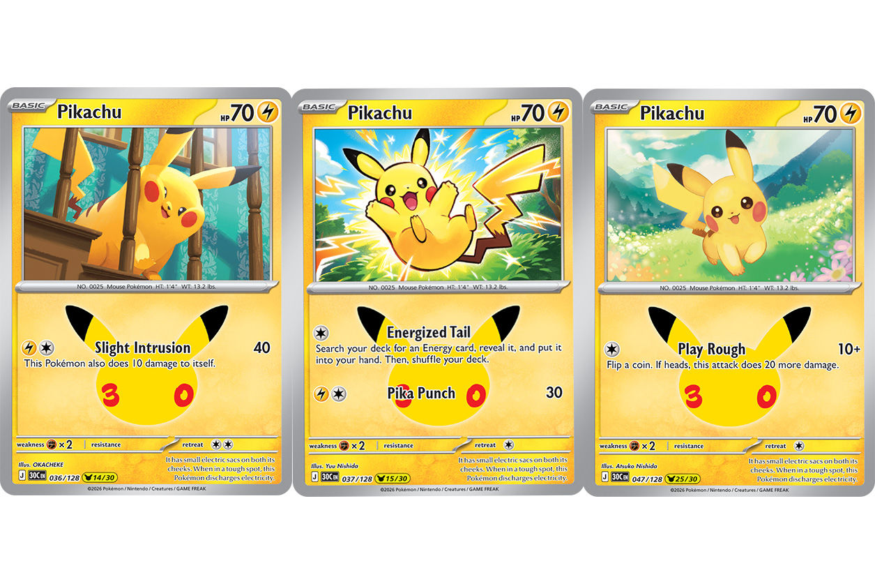 Pokémon TCG Just Unveiled Its 30th Anniversary Celebration Cards