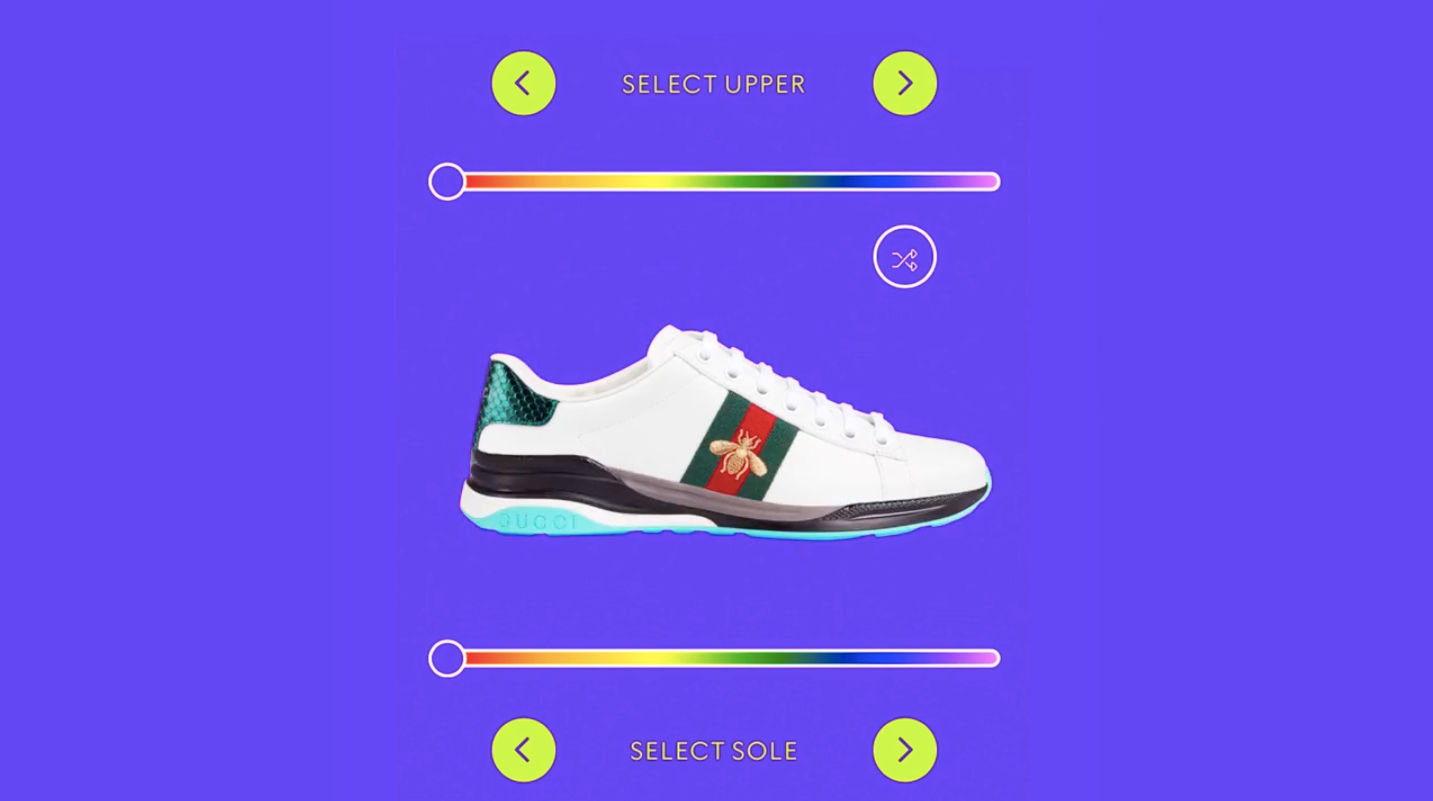 Gucci's new virtual app lets you design the sneakers of your dreams