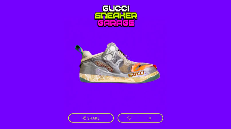 Gucci's new virtual app lets you design the sneakers of your dreams
