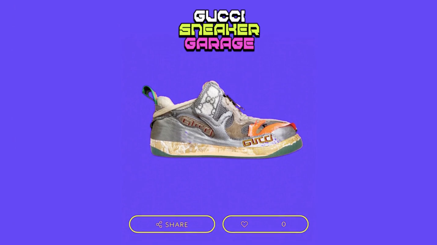 Gucci's new virtual app lets you design the sneakers of your dreams
