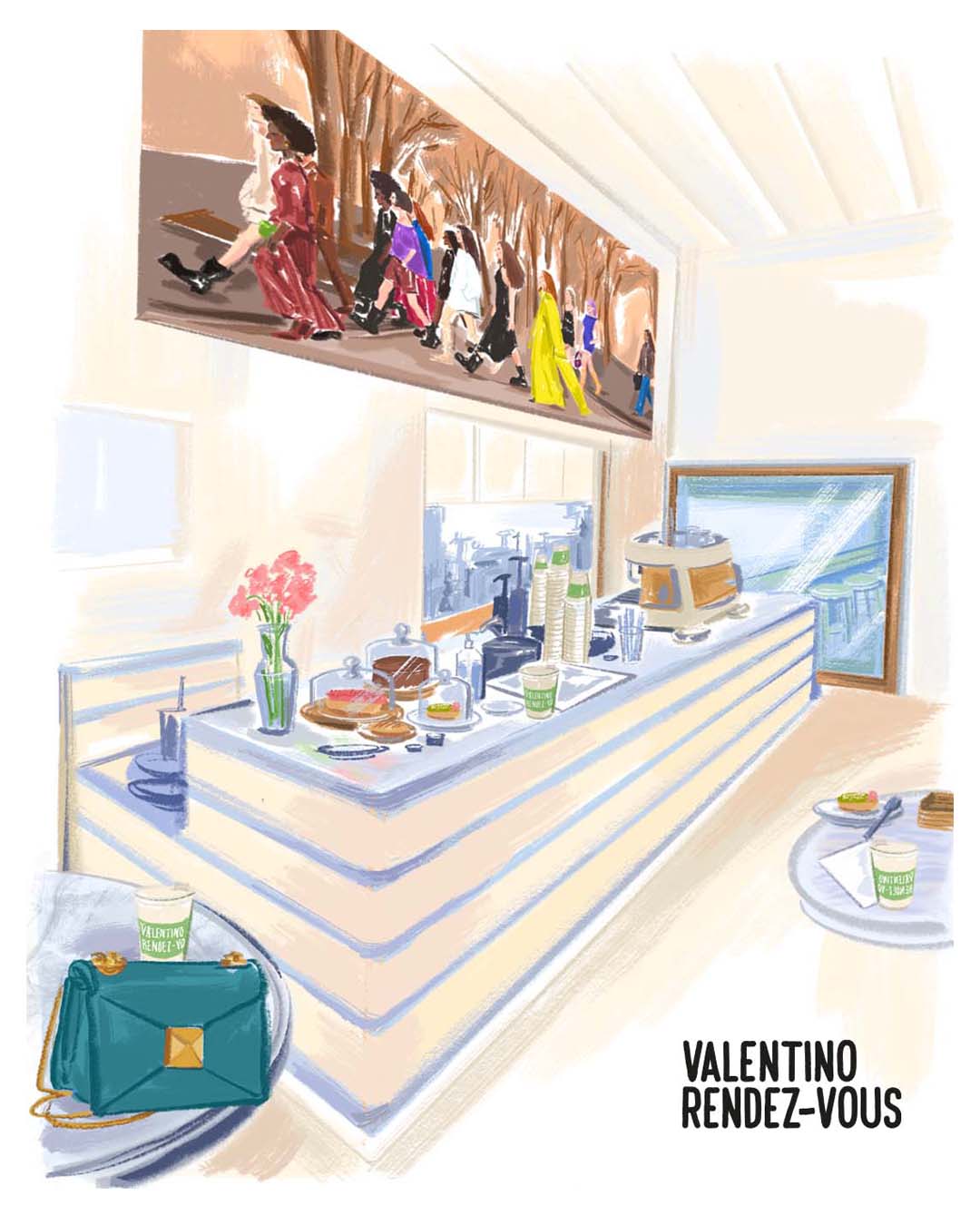 Valentino's Rendez-Vous pop-up cafe is where Paris meets Bangkok
