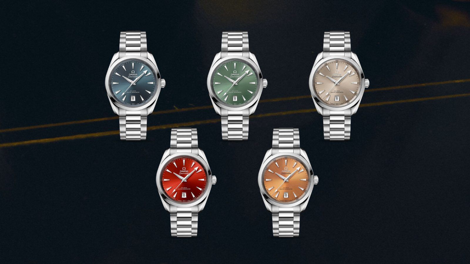 OMEGA adds new colourful dials to their Seamaster Aqua Terra collection