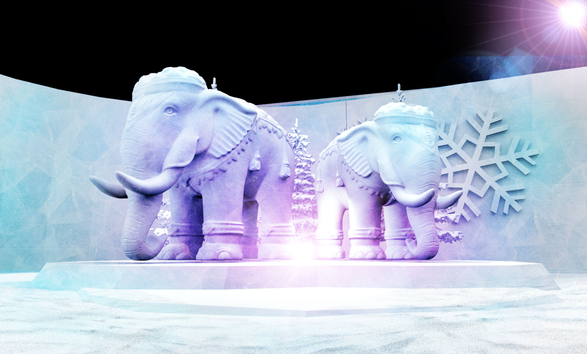 The snowy town of Ice Magic: Fantasy on Ice is coming to Bangkok