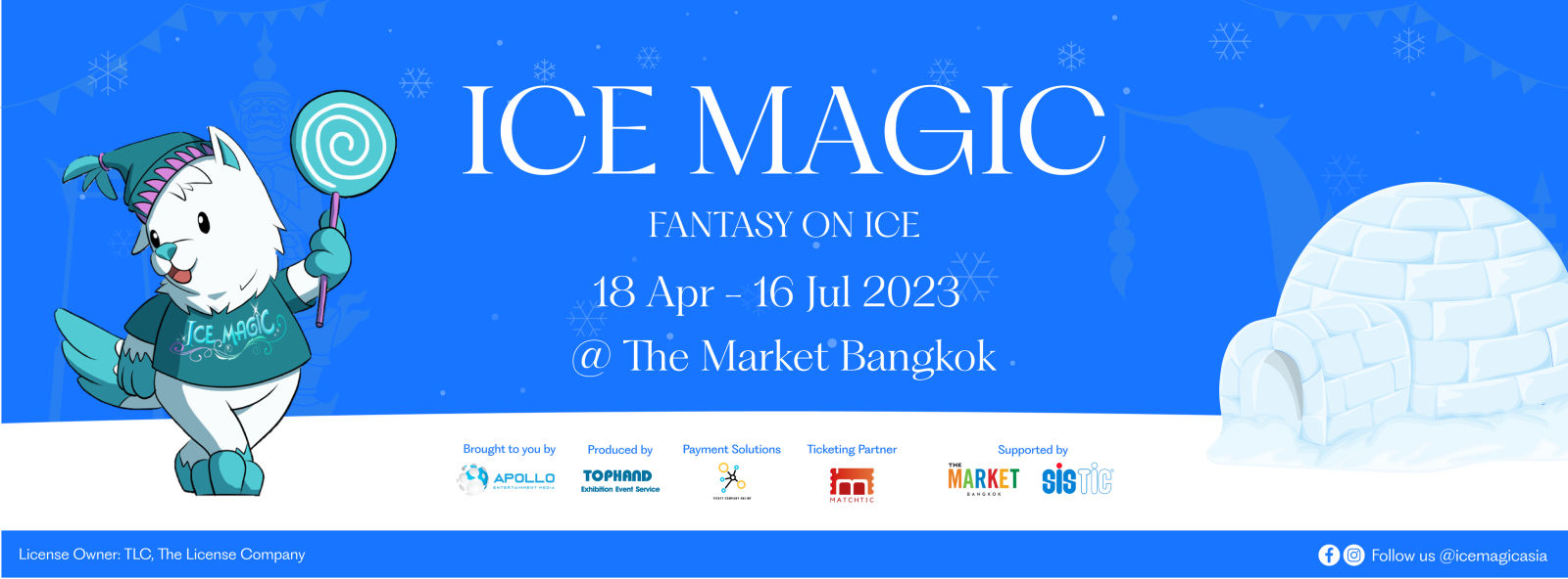 The snowy town of Ice Magic: Fantasy on Ice is coming to Bangkok