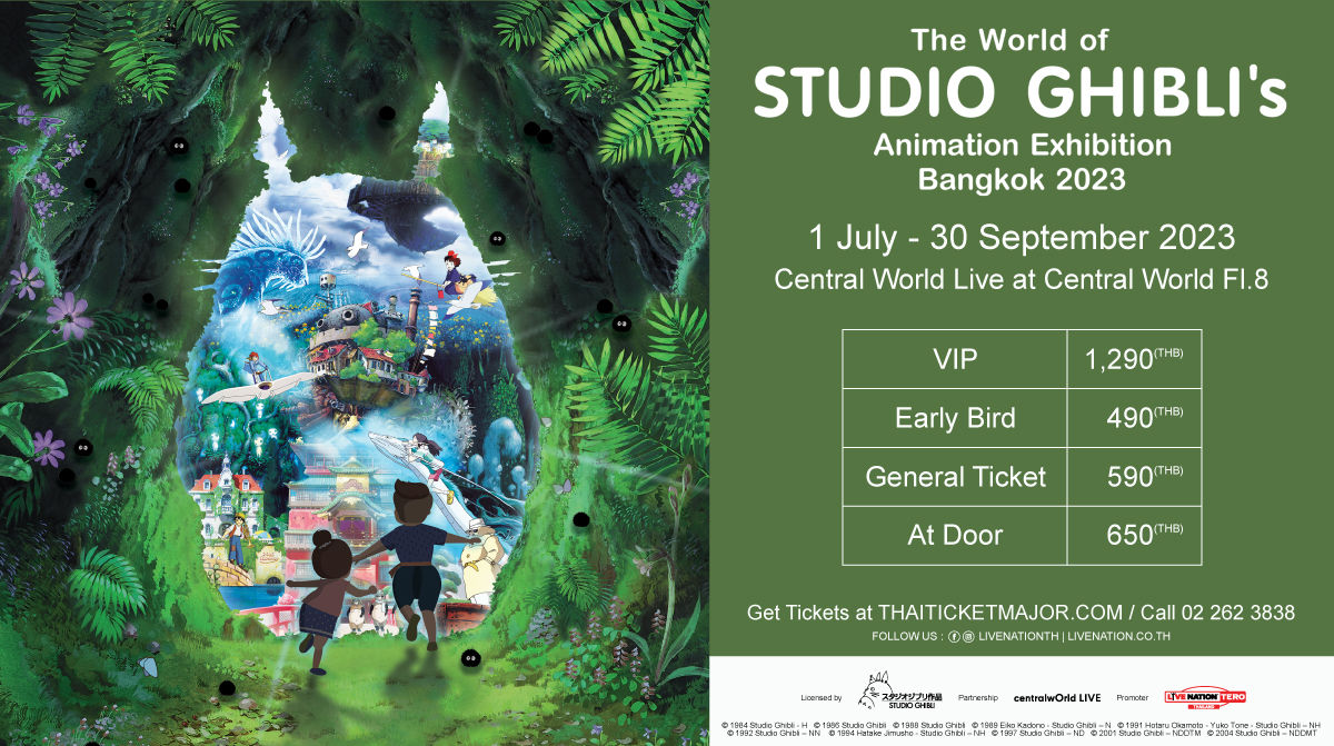 The World of Studio Ghibli's Animation Exhibition is coming to Bangkok