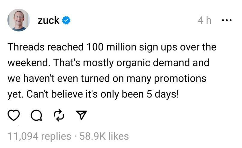 Elon Musk and his annoyance with Threads and Mark Zuckerberg