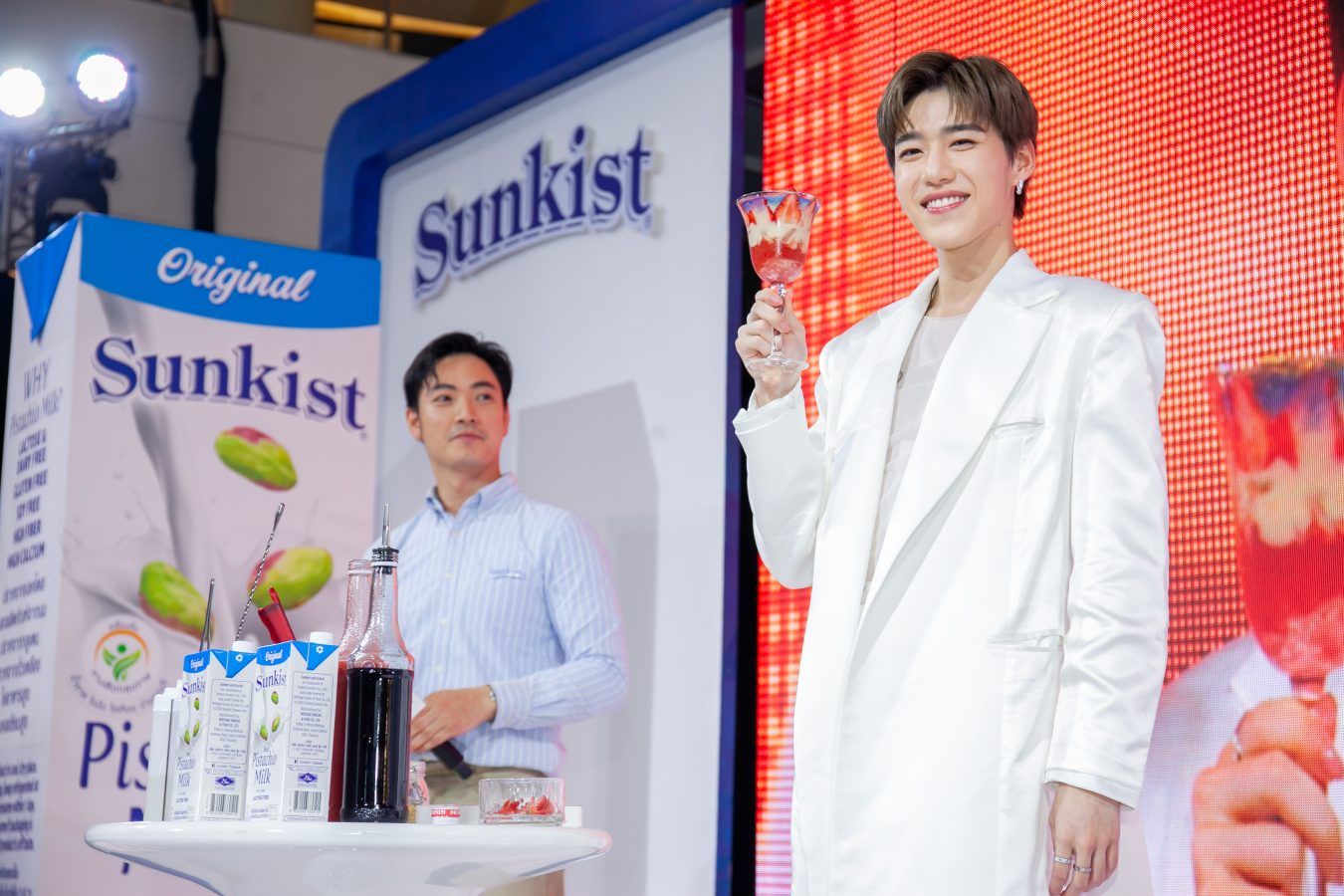 Sunkist announces PP Krit as their Thailand pistachio milk brand presenter