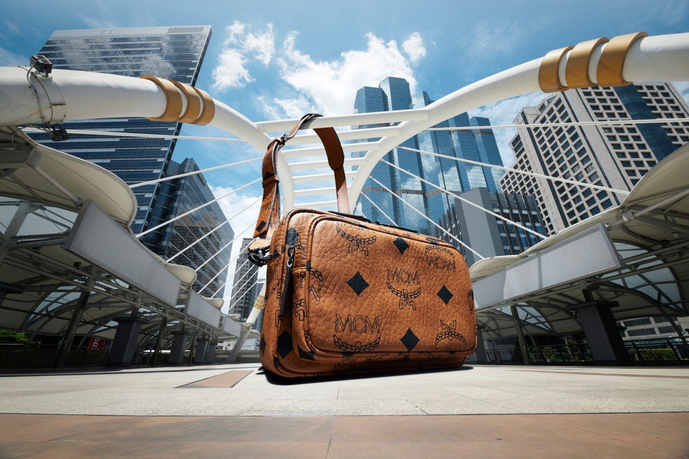 MCM Thailand's new campaign puts oversized bags in Bangkok landmarks