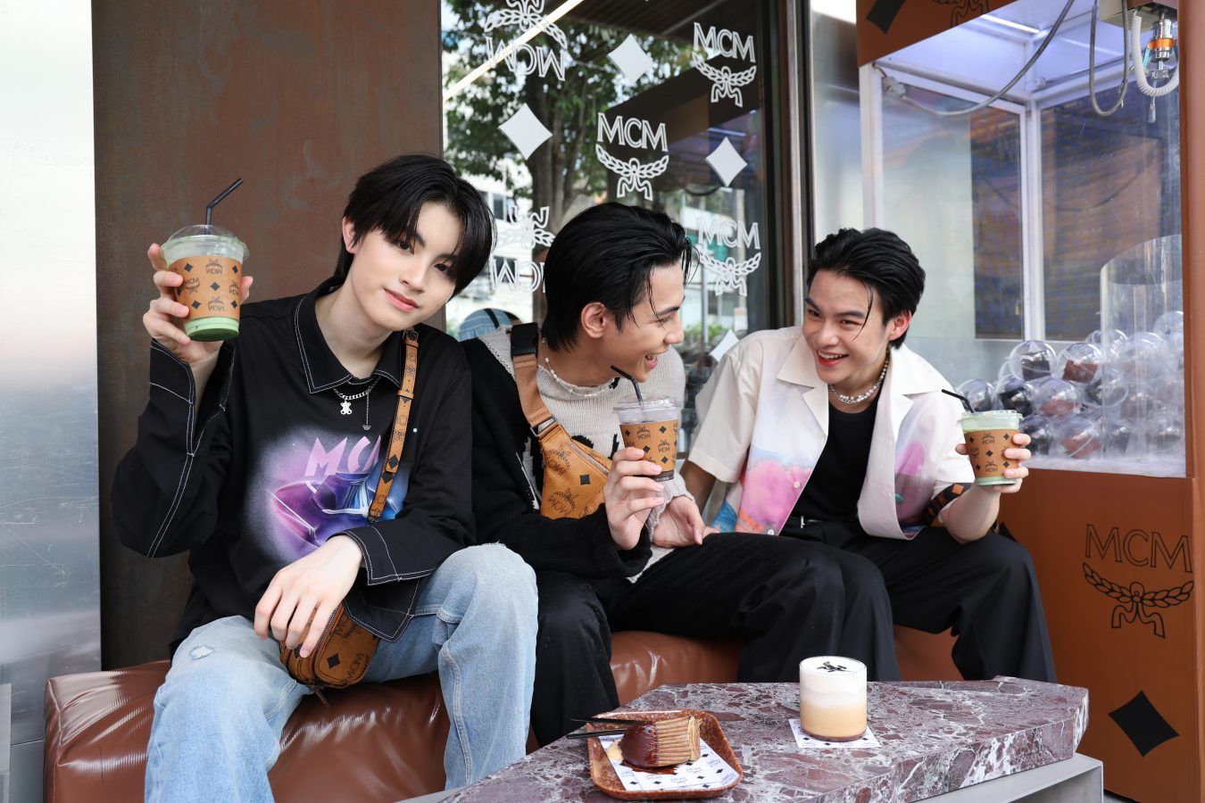 Take a look inside the opening of MCM x Tangible Café in Bangkok