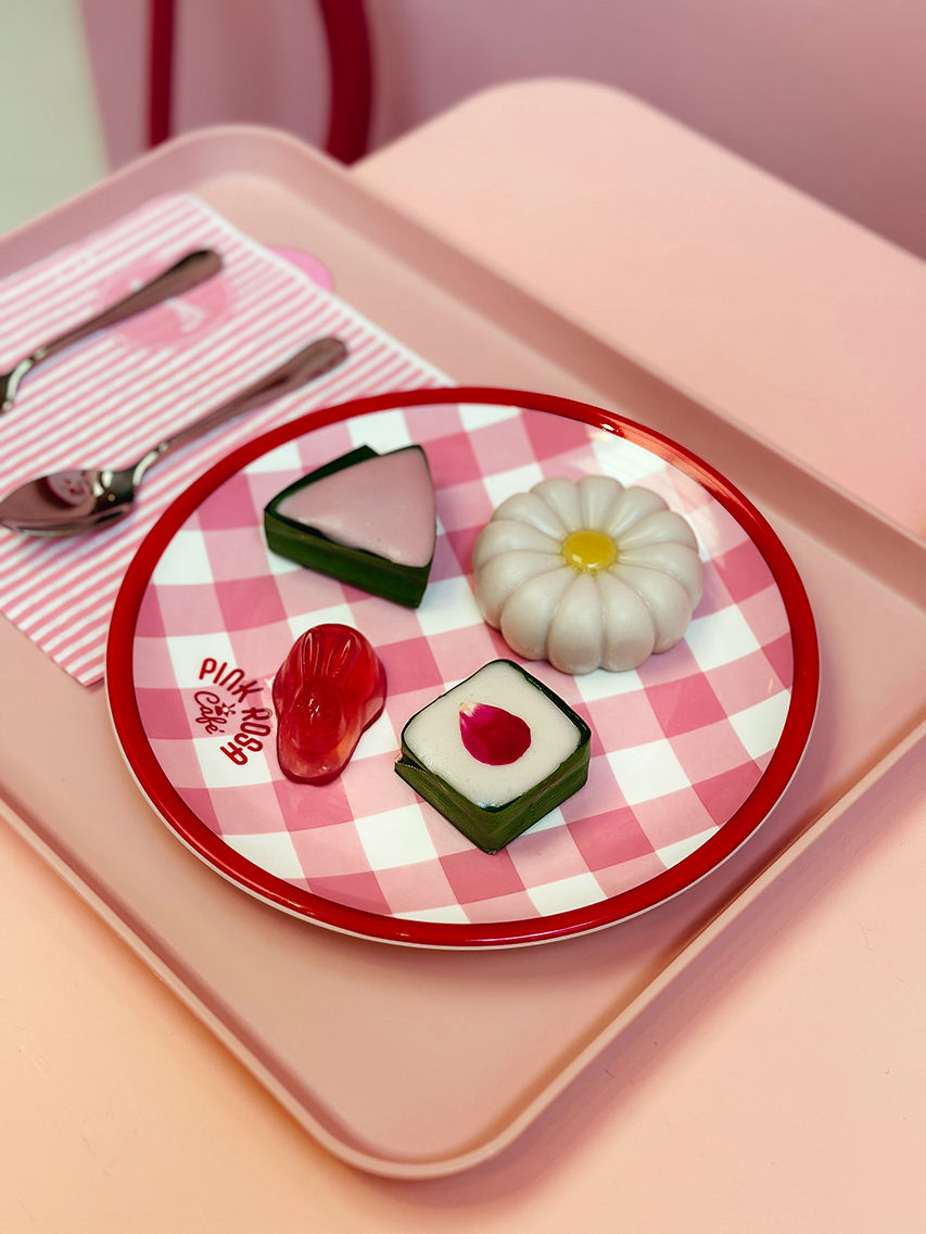 Vespa's Pink Rosa pop-up cafe brings Phannapast Rainbow Sue to life