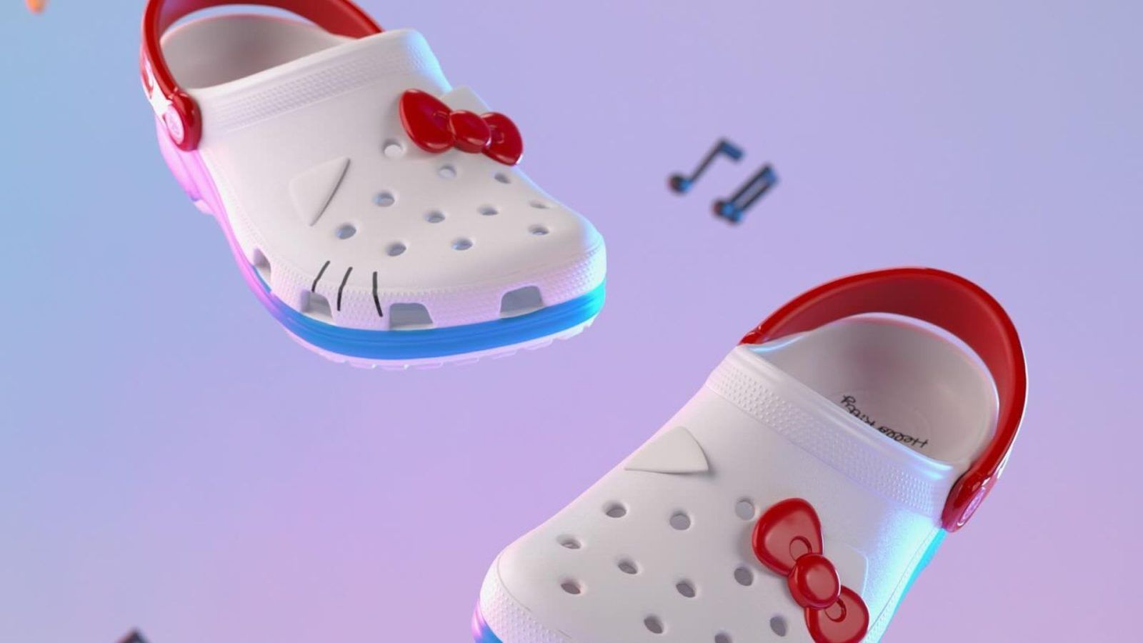 Explore the footwear collection from Hello Kitty-Crocs collab