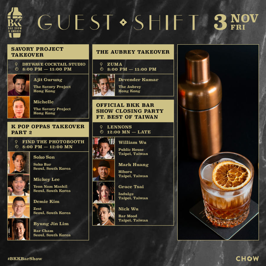 Bangkok Bar Show 2024: A full guide to ALL the events you can attend