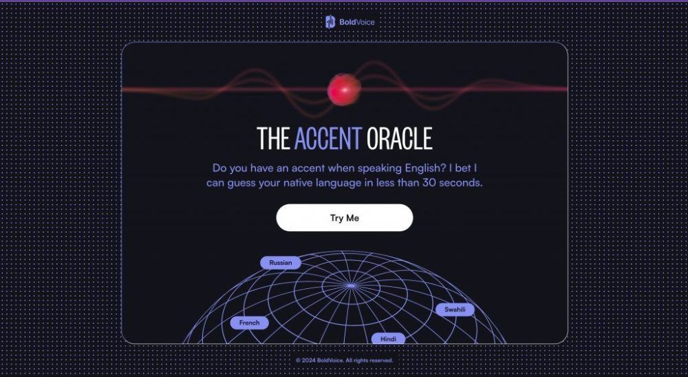 AI BoldVoice Accent Oracle can guess what accent you have