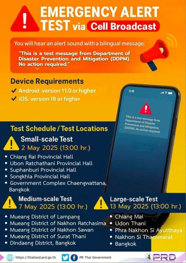 Thailand to test emergency phone alerts this May | Lifestyle Asia Thailand