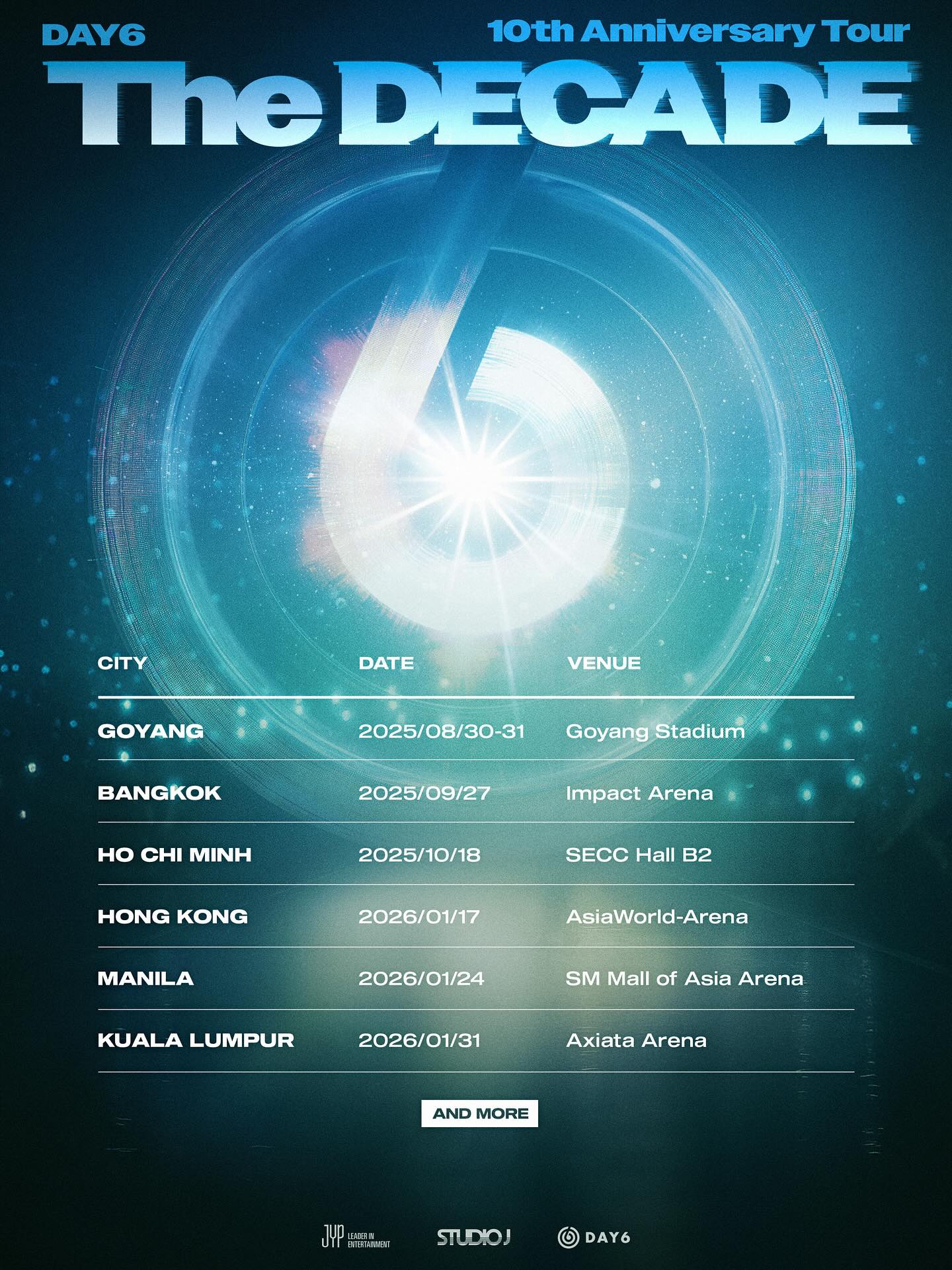 DAY6 is coming to Bangkok for their 10th Anniversary World Tour